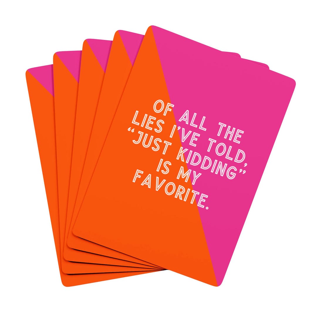 Funny Playing Cards, Game Night, Deck of Cards, Hostess Gift ...