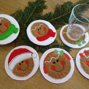 ITH Embroidery Design Mug Rug Coaster Gingerbread Gingerman - Etsy