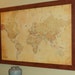 Vintage Style World Push Pin Travel Map With Pins and Frame - Etsy