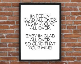 Crystal Palace Glad All Over Song Art Print - Etsy UK