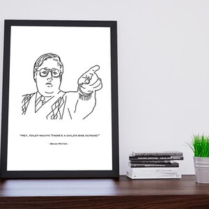 Phoenix Nights Brian Potter Print, Funny Wall Art From a Well Loved ...