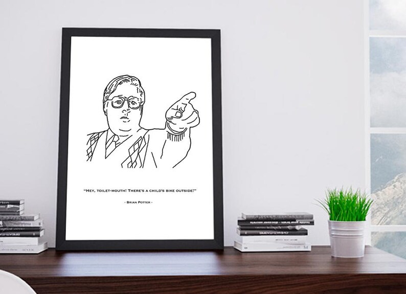 Phoenix Nights Brian Potter Print, Funny Wall Art From a Well Loved ...