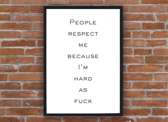 This Country Print Hard as F Kerry Mucklowe Comedy Quote - Etsy