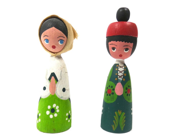 Mogens Eigenbrod Shepherd and Shepherdess Wooden Danish - Etsy