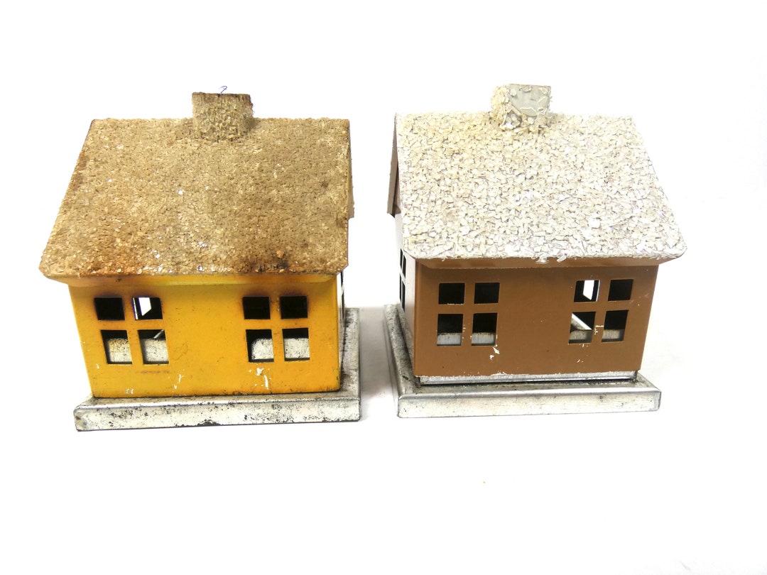 Erzgebirge Incense Smoker Houses, 2 Vintage Rauchermannchen,, German ...