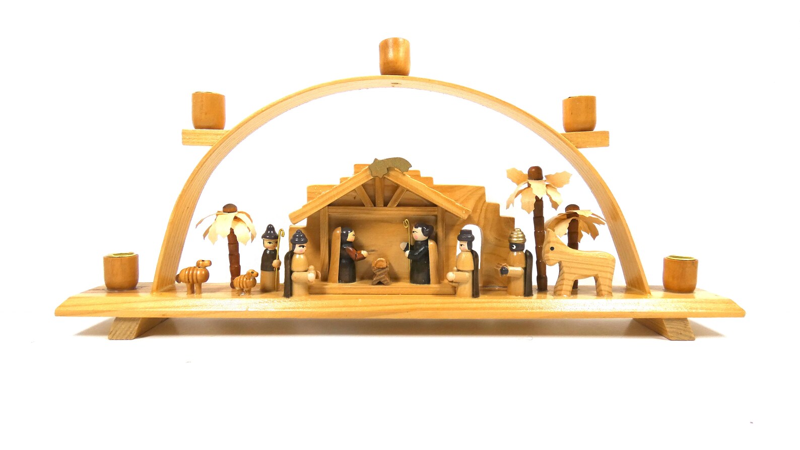 Schwibbogen, a German Christmas Light Arch from the Erzgebirge