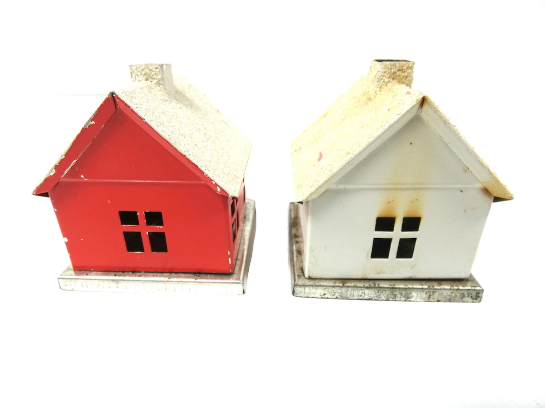 Erzgebirge Incense Smoker Houses, 2 Vintage Rauchermannchen,, German ...