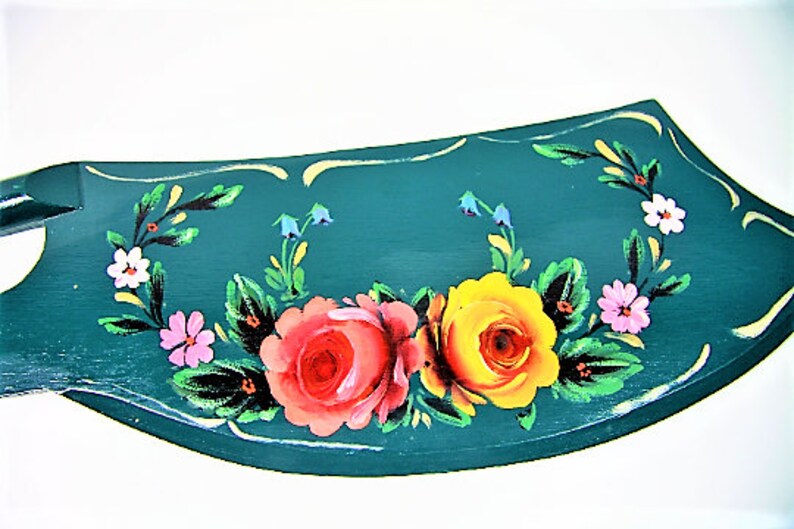 Swedish rosemaling wooden handmade mangle board mangle | Etsy