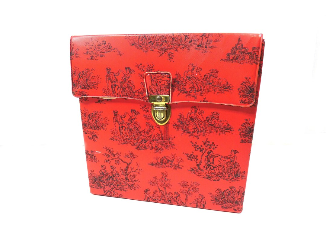 Beautiful Vintage Single Records Case, 7 Inch Folder, 45 Rpm Storage ...