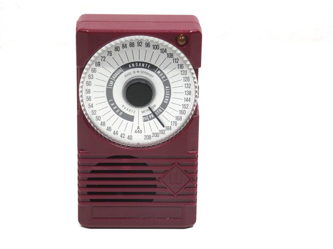 Mechanical Wind-up Hard Plastic Metronome, Working Made in GDR, Wittner ...