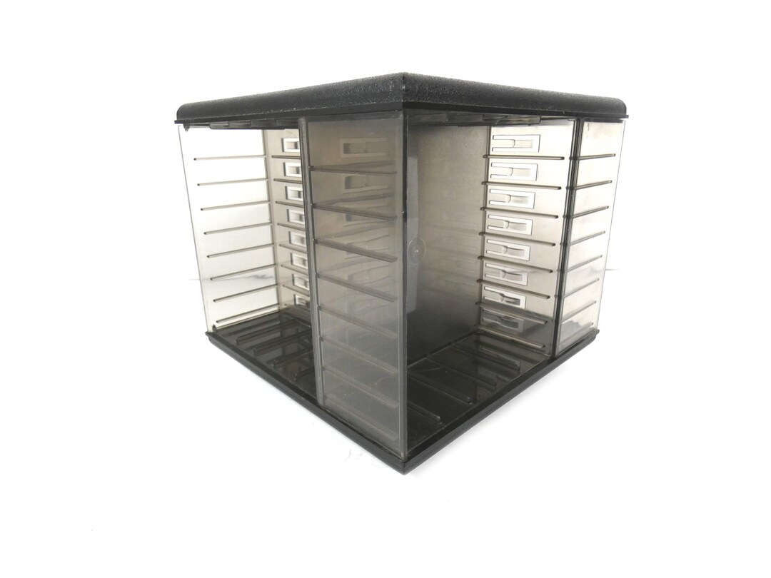 Cassette Carousel, KSH Cassette Tape Holder Case, Vintage Cassette Rack ...