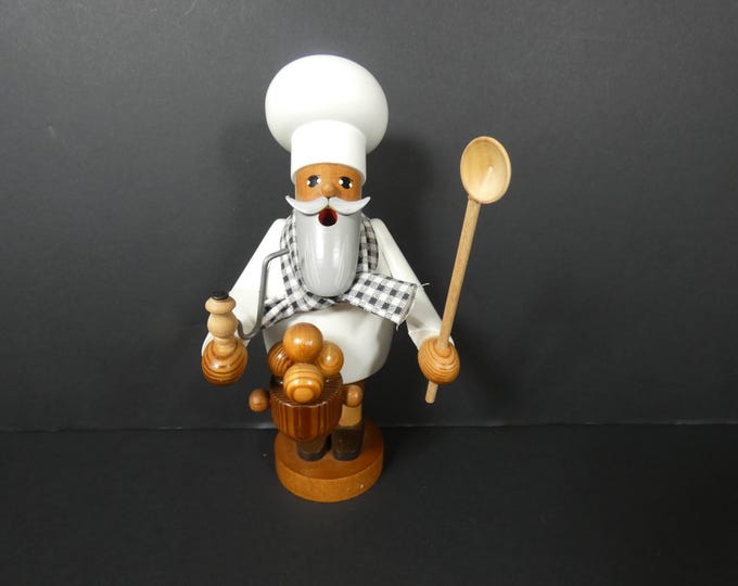 Erzgebirge Figure, Incense Smoker Man, Cook Rauchermannchen, Incense ...