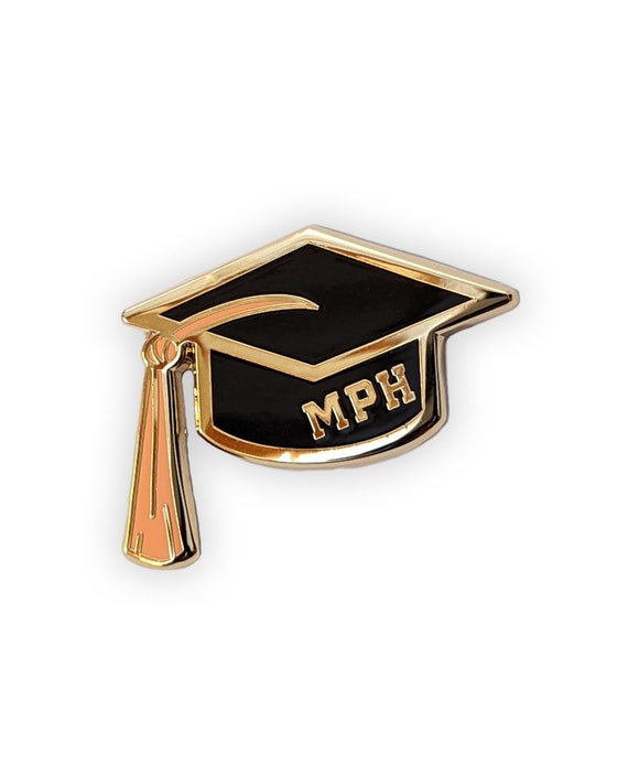 Masters of Public Health Grad Cap Hard Enamel Pin Lapel Pin - Etsy