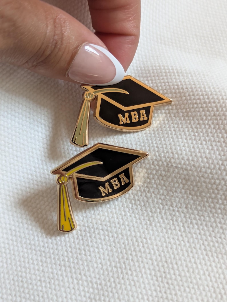 MBA Graduation Cap Enamel Pin | Business School Graduation Gift | MBA ...