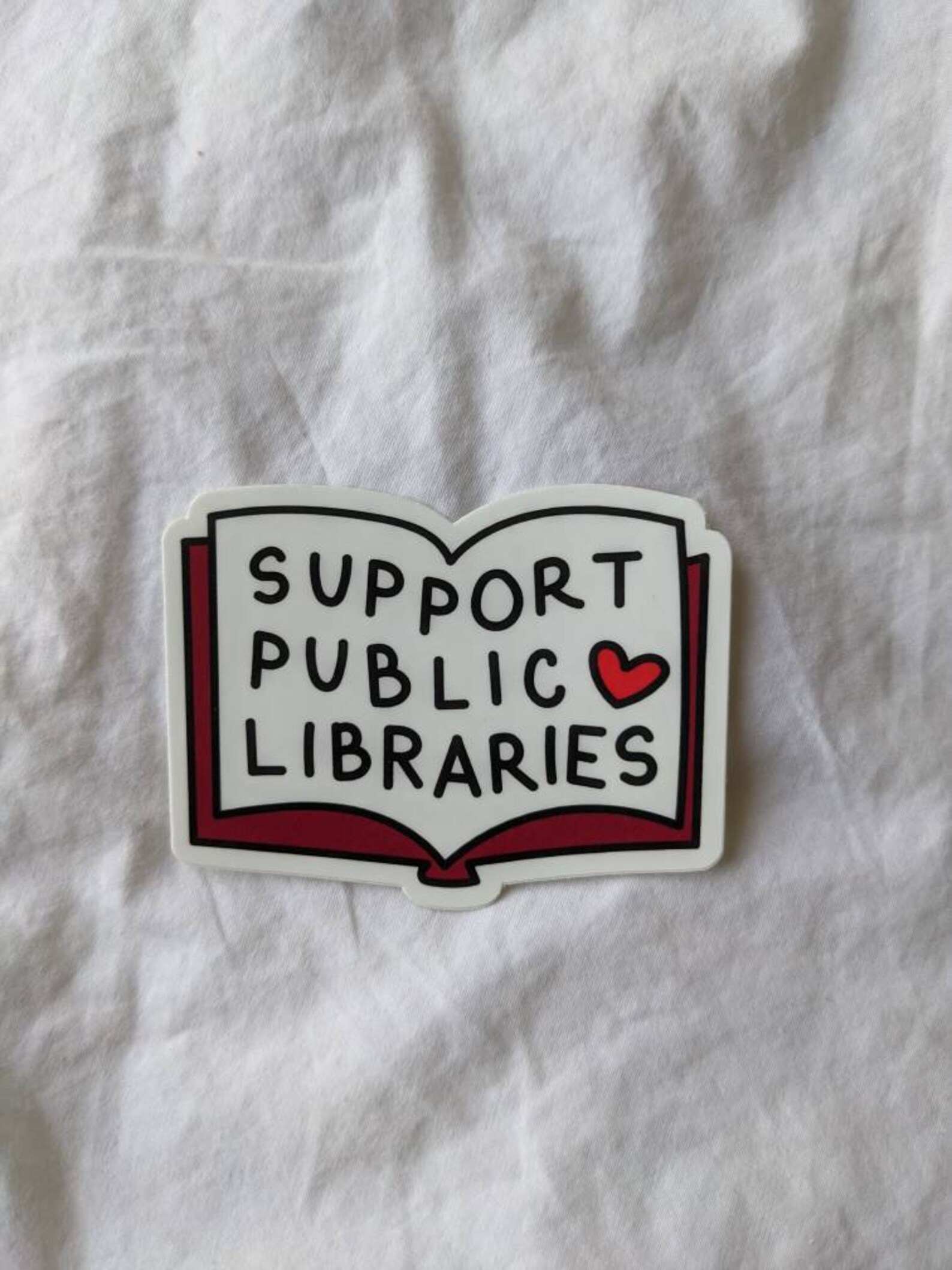 Support Public Libraries Sticker / Librarian / Teacher / | Etsy