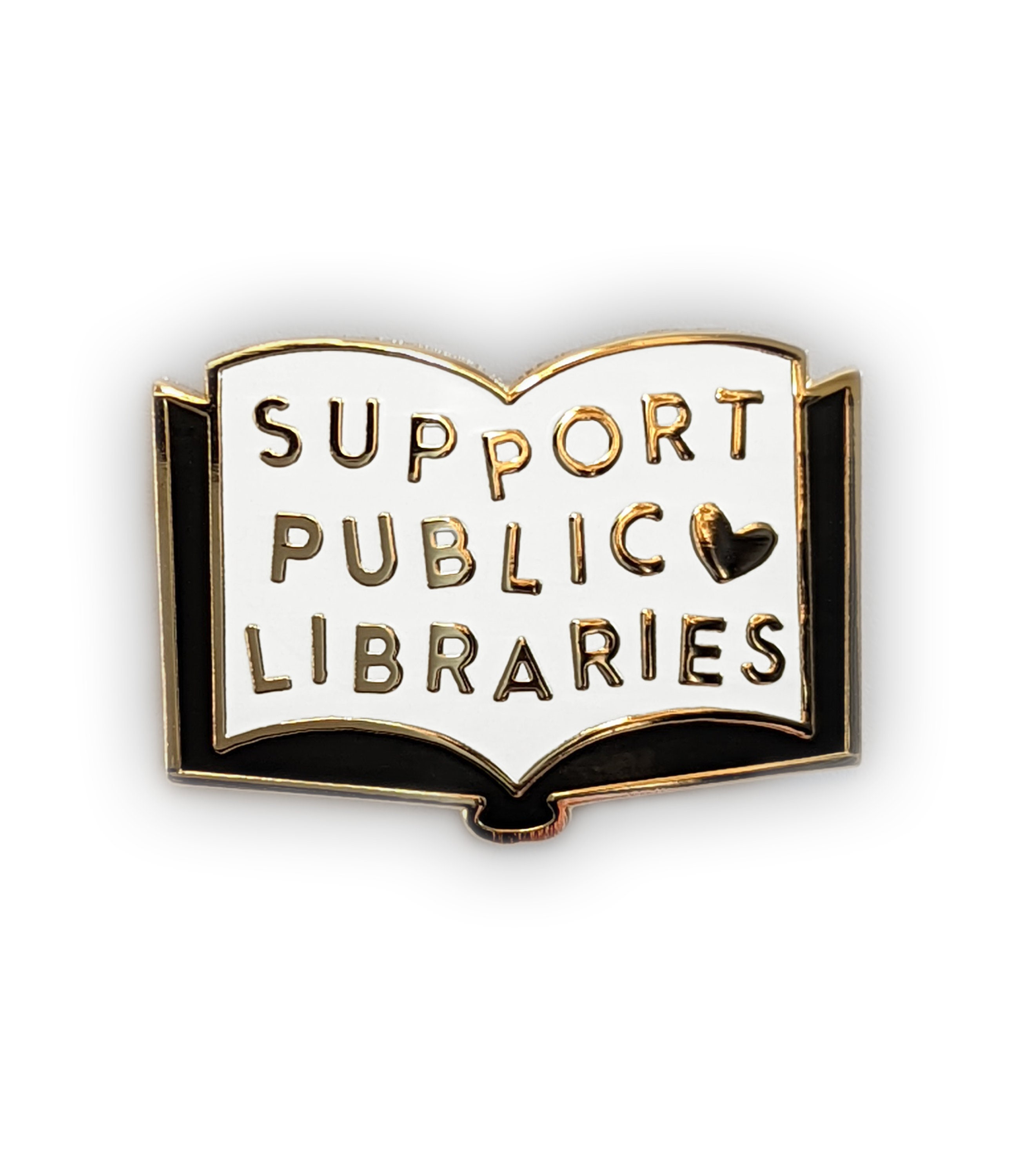 Support Public Libraries Hard Enamel Pin Lapel Pin Bookish | Etsy