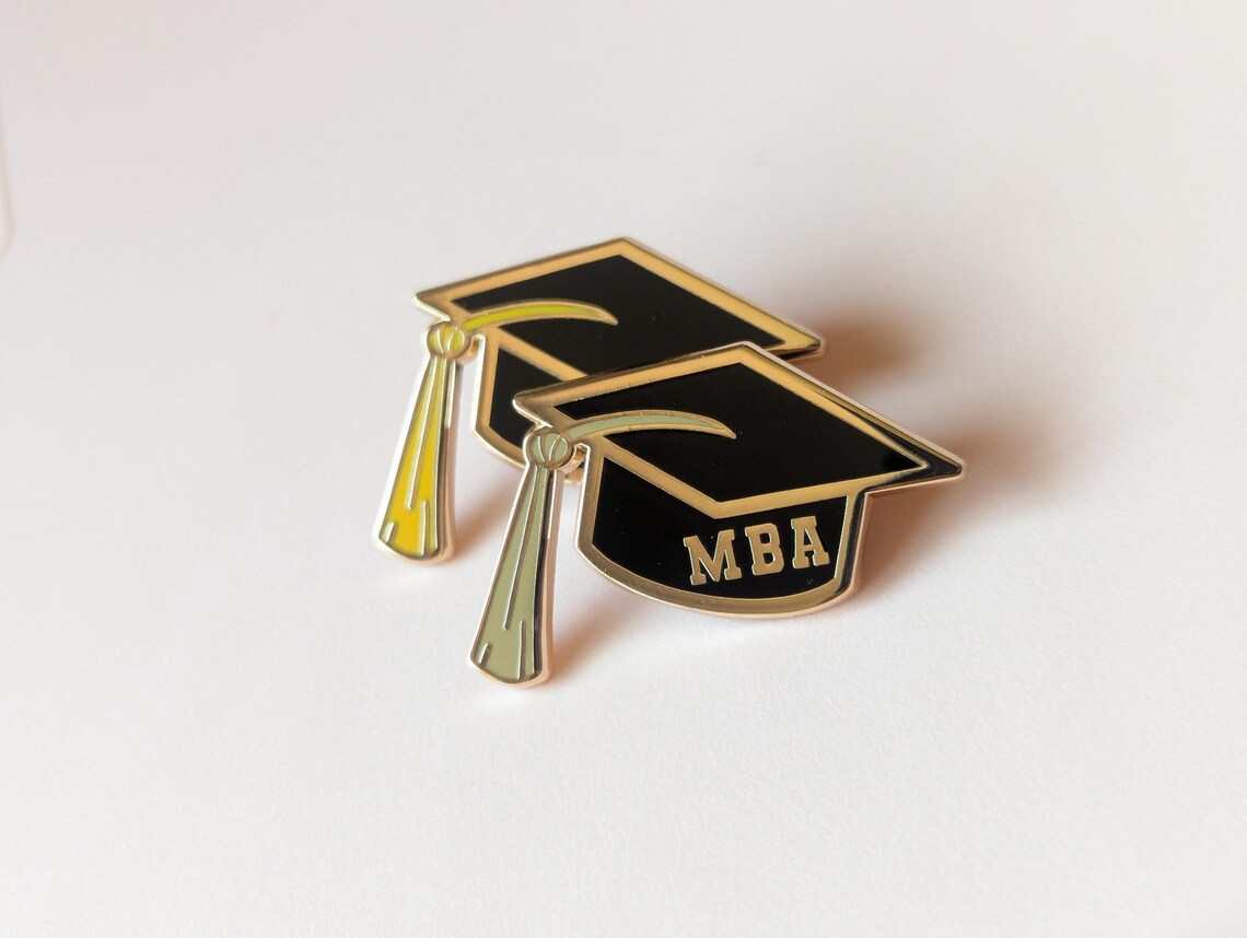 MBA Graduation Cap Enamel Pin | Business School Graduation Gift | MBA ...