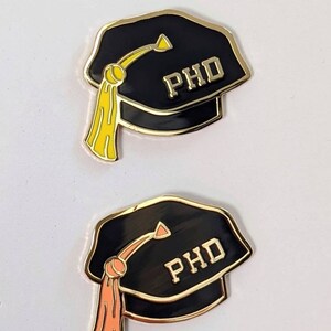 Phd Graduation Cap Enamel Pin – Doctorate Graduation Gift – Phd Grad ...
