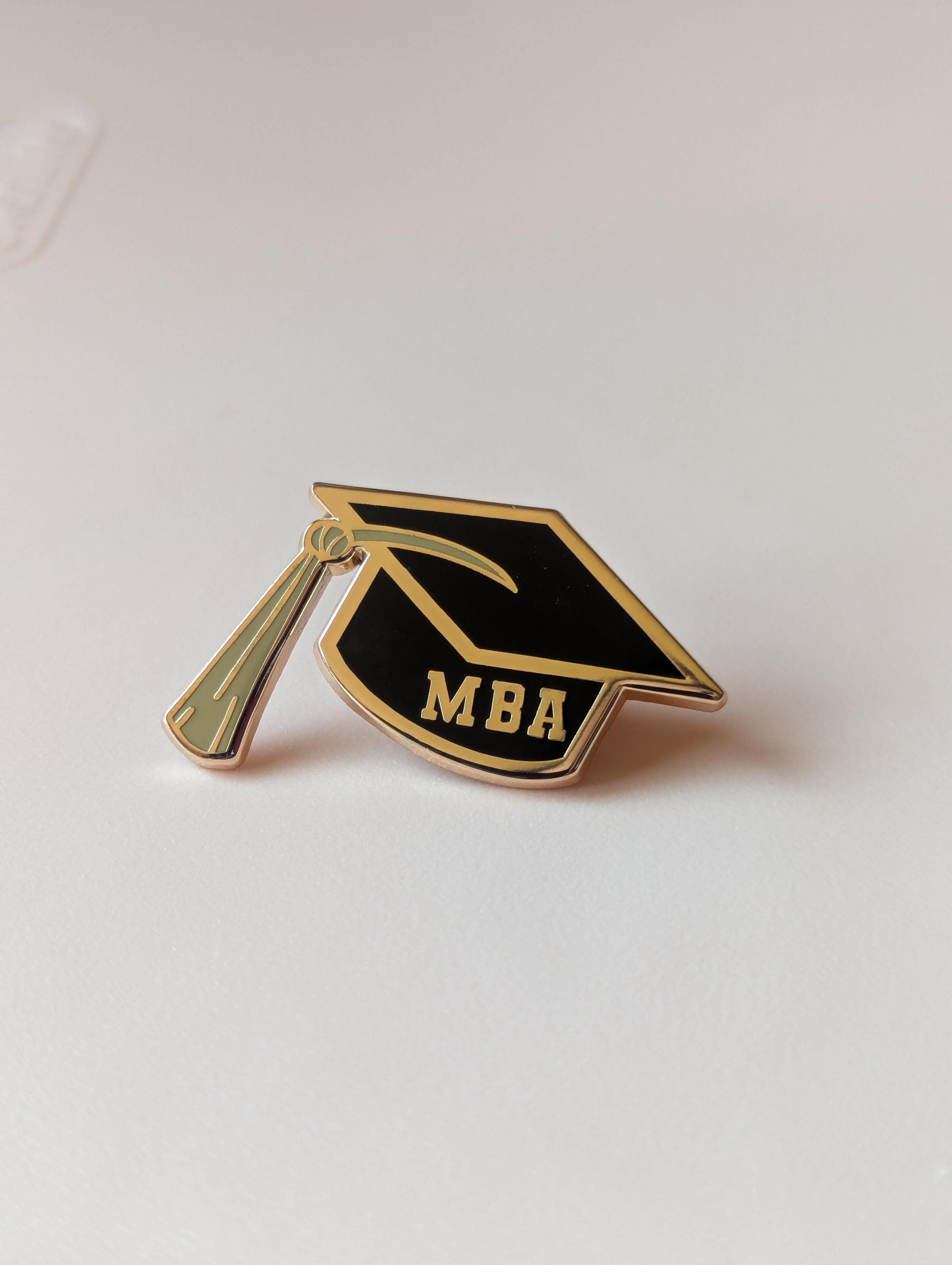 MBA Graduation Cap Enamel Pin | Business School Graduation Gift | MBA ...