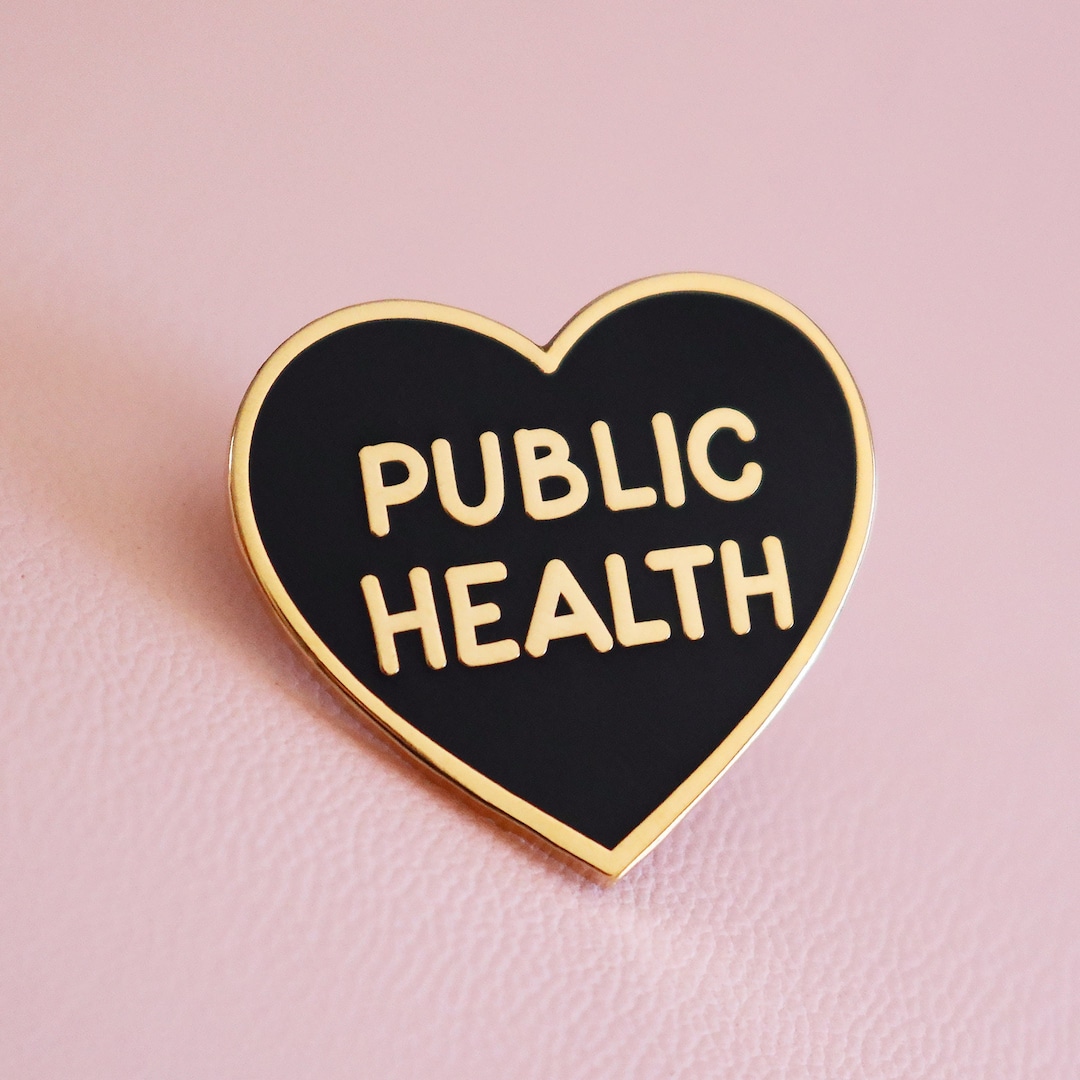 Public Health Heart Enamel Pin – Public Health Student Gift ...