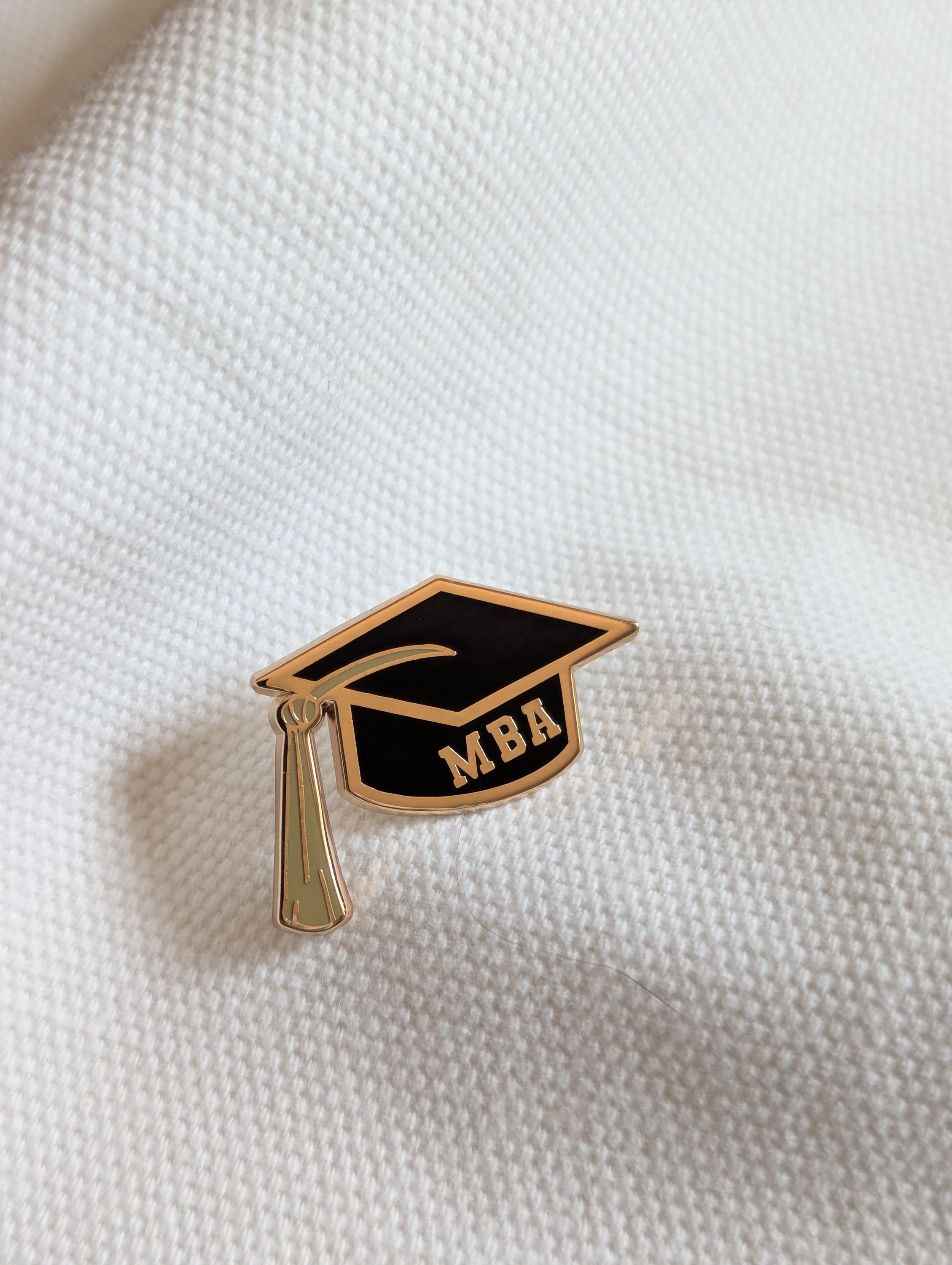 MBA Graduation Cap Enamel Pin | Business School Graduation Gift | MBA ...