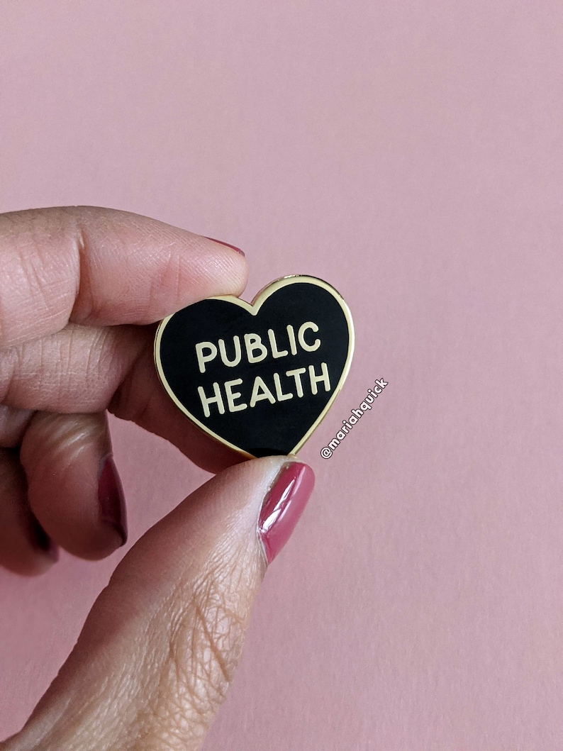 Public Health Heart Enamel Pin – Public Health Student Gift ...