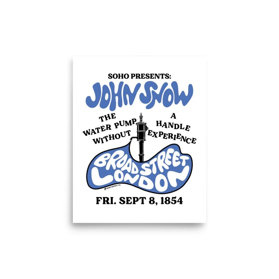 John Snow Poster (white) - Etsy