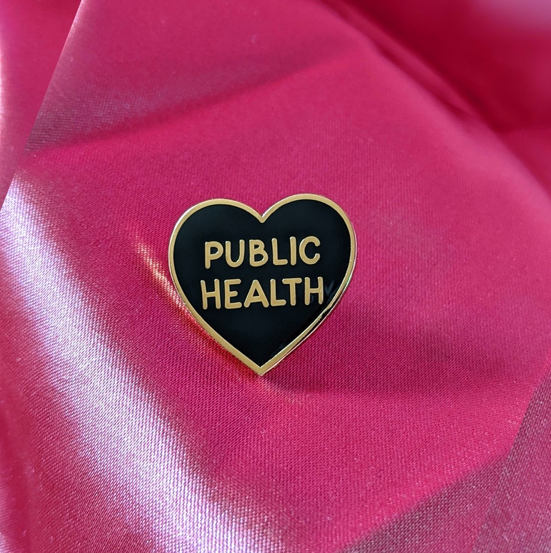 Public Health Heart Enamel Pin – Public Health Student Gift ...