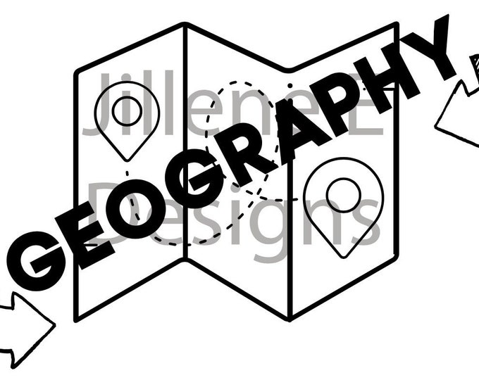 Geography Map Clip Art Social Studies Clip Art Geography - Etsy