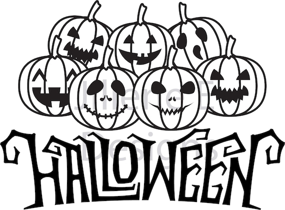 Halloween Pumpkins SVG Halloween Clipart Halloween PNG - Etsy