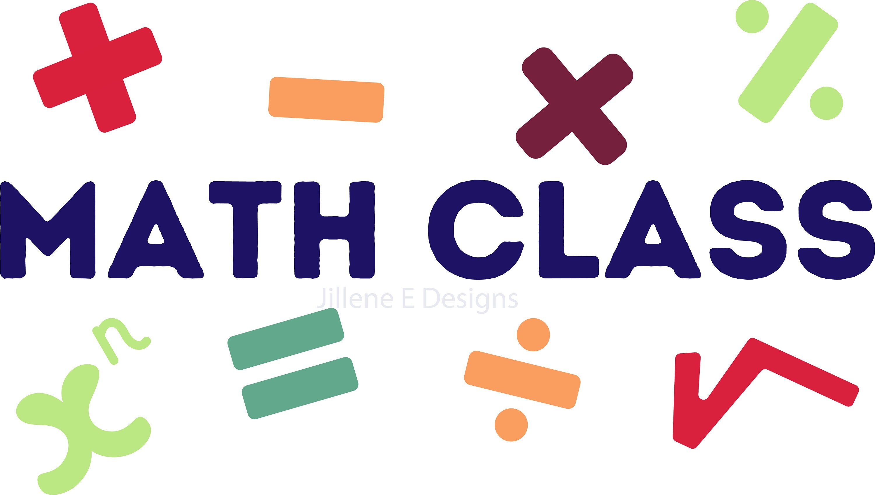 Math Class With Math Symbols Clipart Math Clipart Math SVG Math PNG