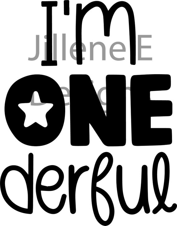 I'm One-derful SVG First Birthday SVG SVG Files for - Etsy Australia