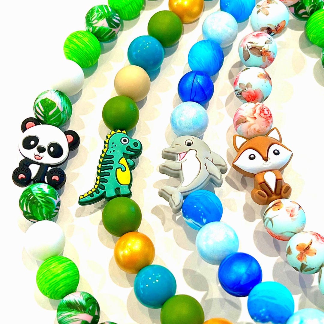 Little Grrr-animals Collection, Silicone Beaded Dog Collar Mini - Etsy
