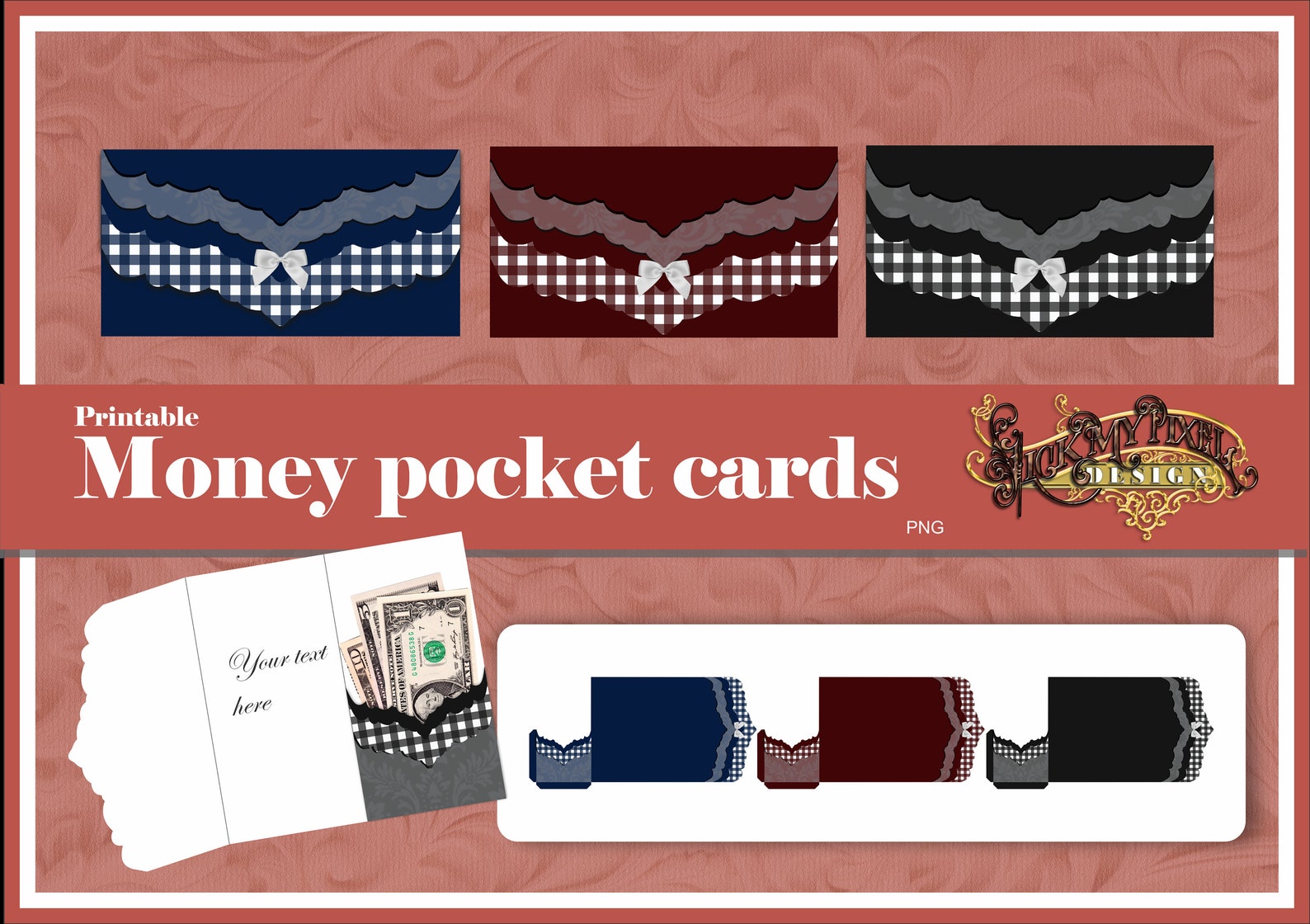 Printable Money Pocket Cards - Etsy