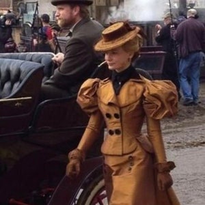 Silk Victorian Dress, Crimson Peak Costume, Edwardian Gown, Edith ...