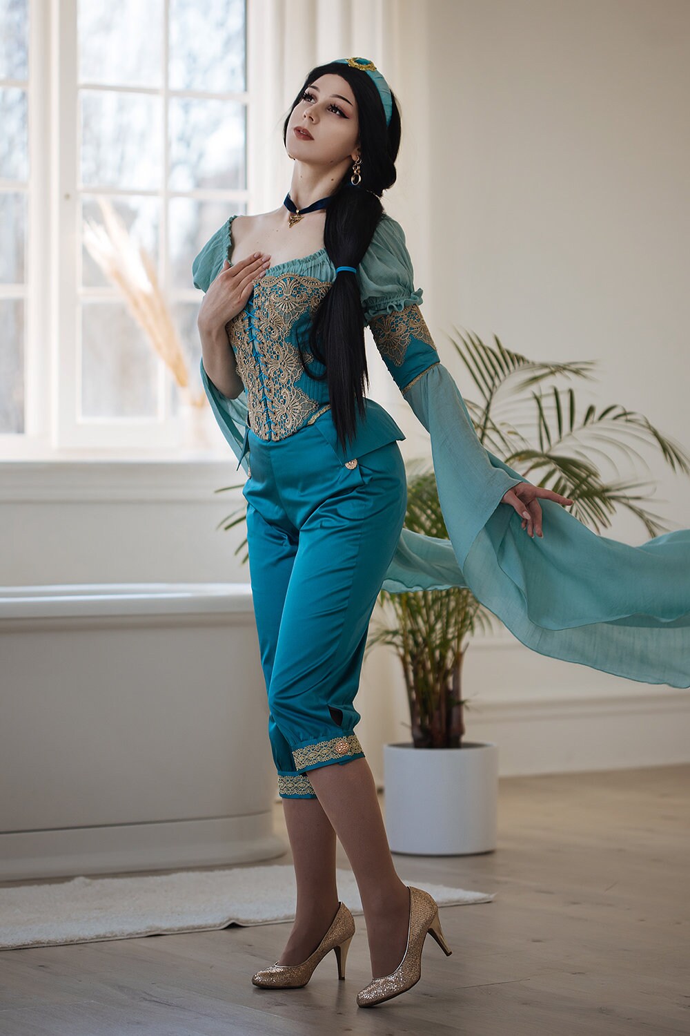 Italian Blue Renaissance Dress With Pantaloons and Open Skirt - Etsy Canada