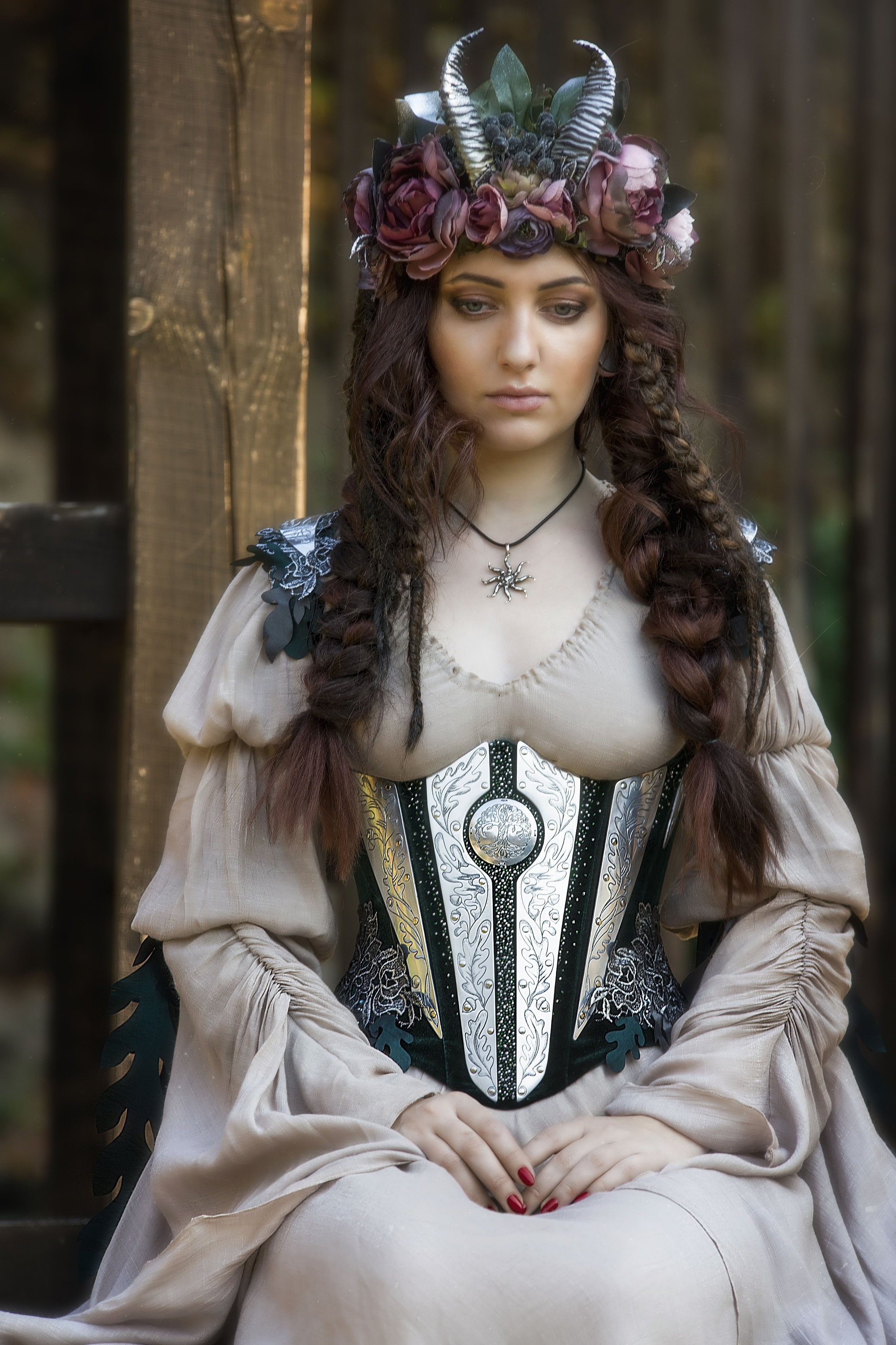 Fantasy Elven Dress With Steel-boned Vest Fairy Wedding - Etsy