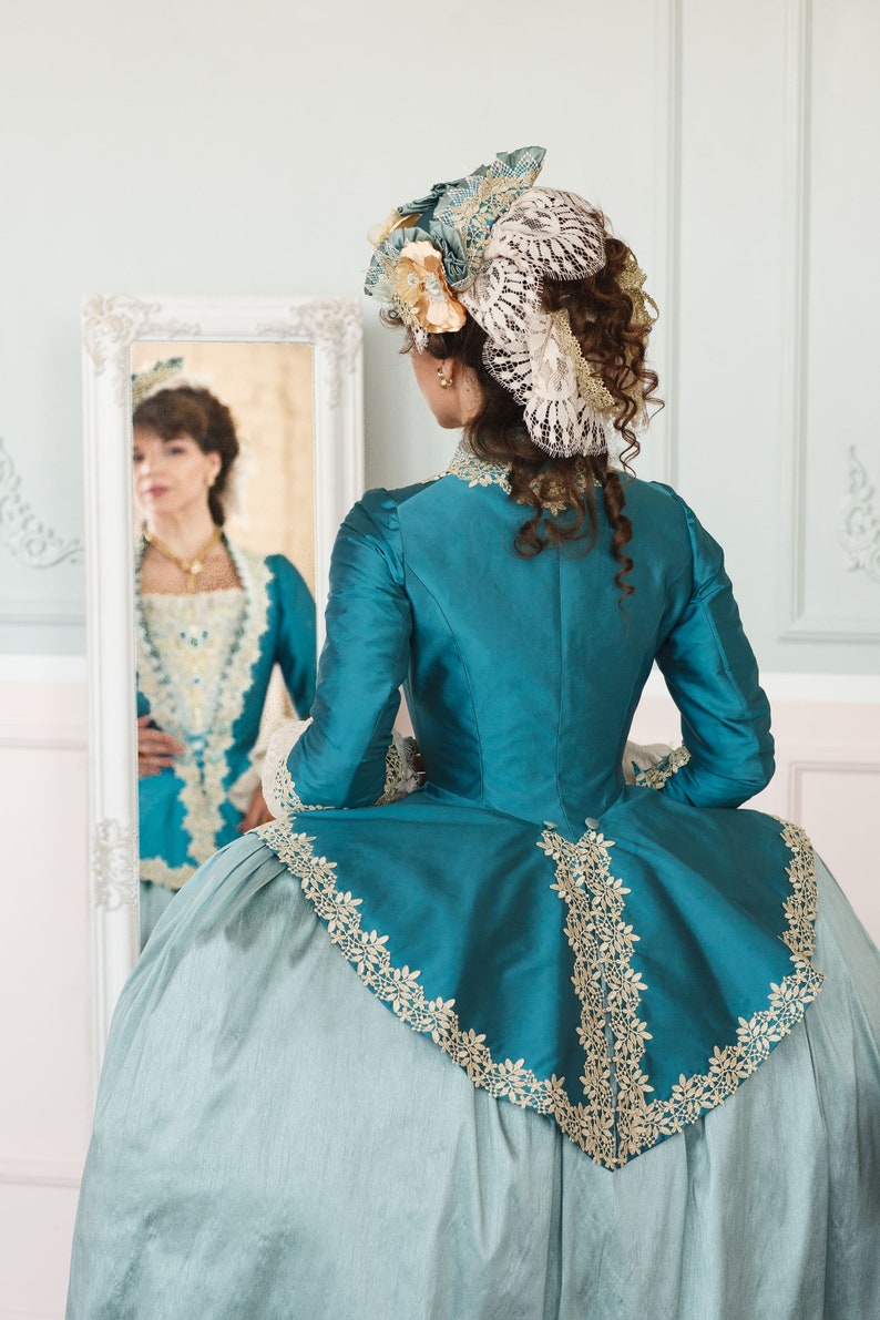 Blue Rococo Dress Venice Carnival Costume Marie Antoinette | Etsy UK