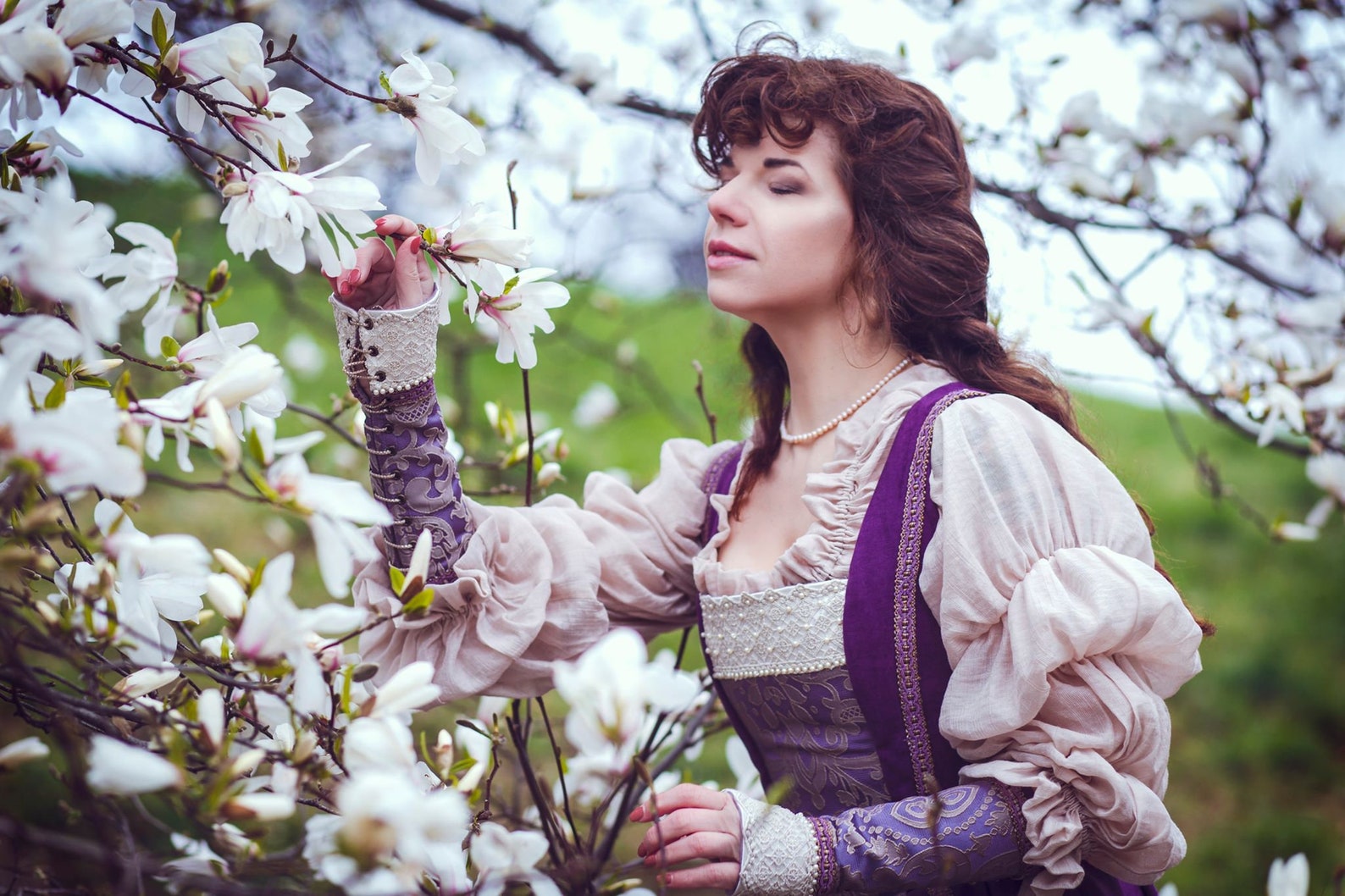 Purple renaissance dress Italian renaissance costume | Etsy