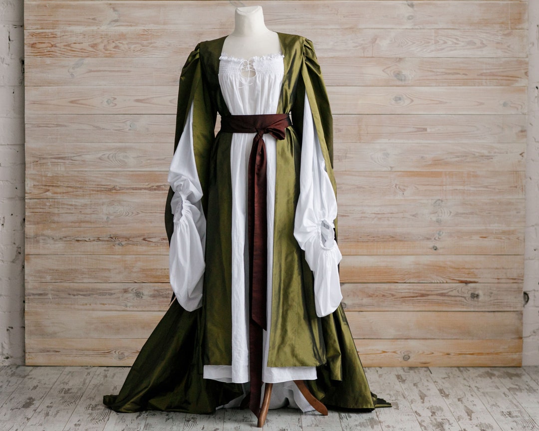 Lucille Sharpe Gown, Crimson Peak Dress, Victorian Costume, Silk Dress ...