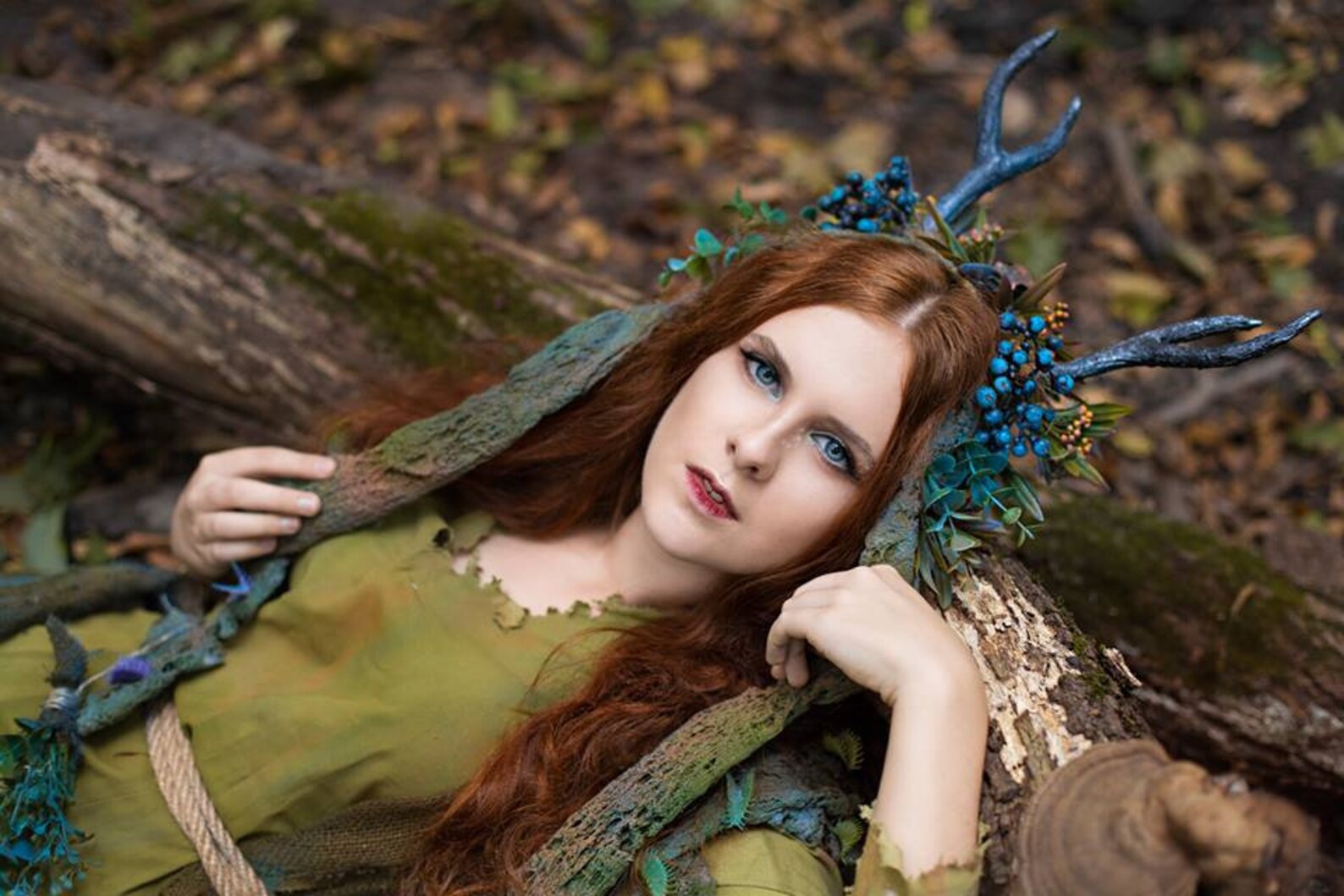 Enchanted Forest Horns Headdress Druid Costume Acsessories | Etsy Australia