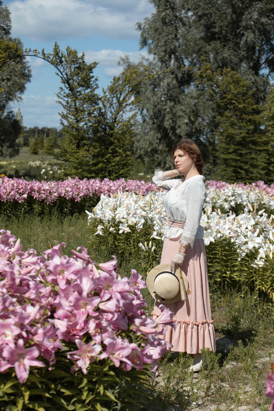 Edwardian Style Costume Cottage Core Prairie Dress Cotton - Etsy