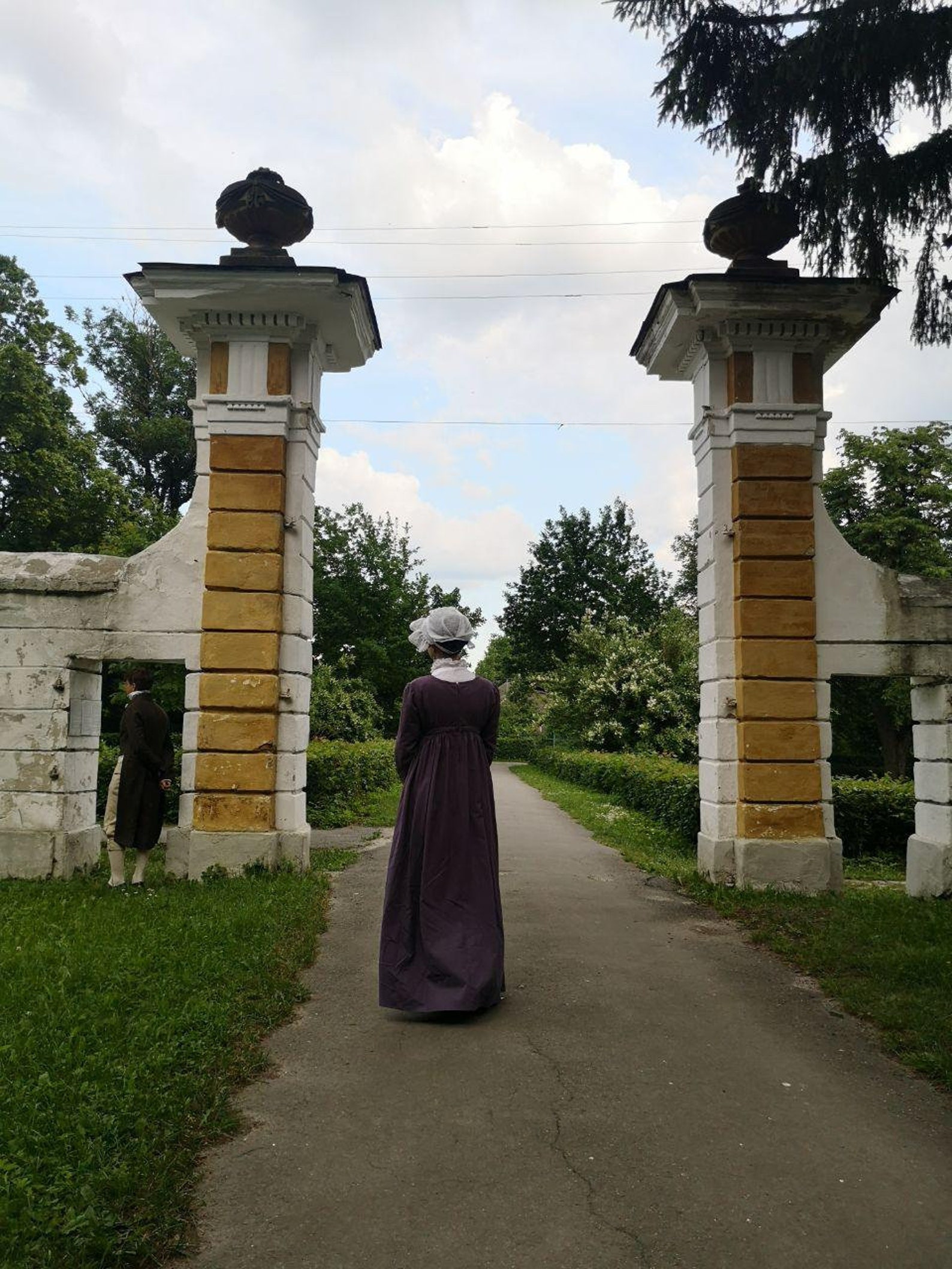 Violet Regency Day Dress Reenactment Gown Jane Austen Dress - Etsy