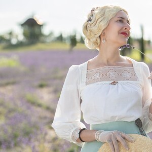 Edwardian Style Costume, Cottage Core Prairie Dress, Cotton Skirt ...