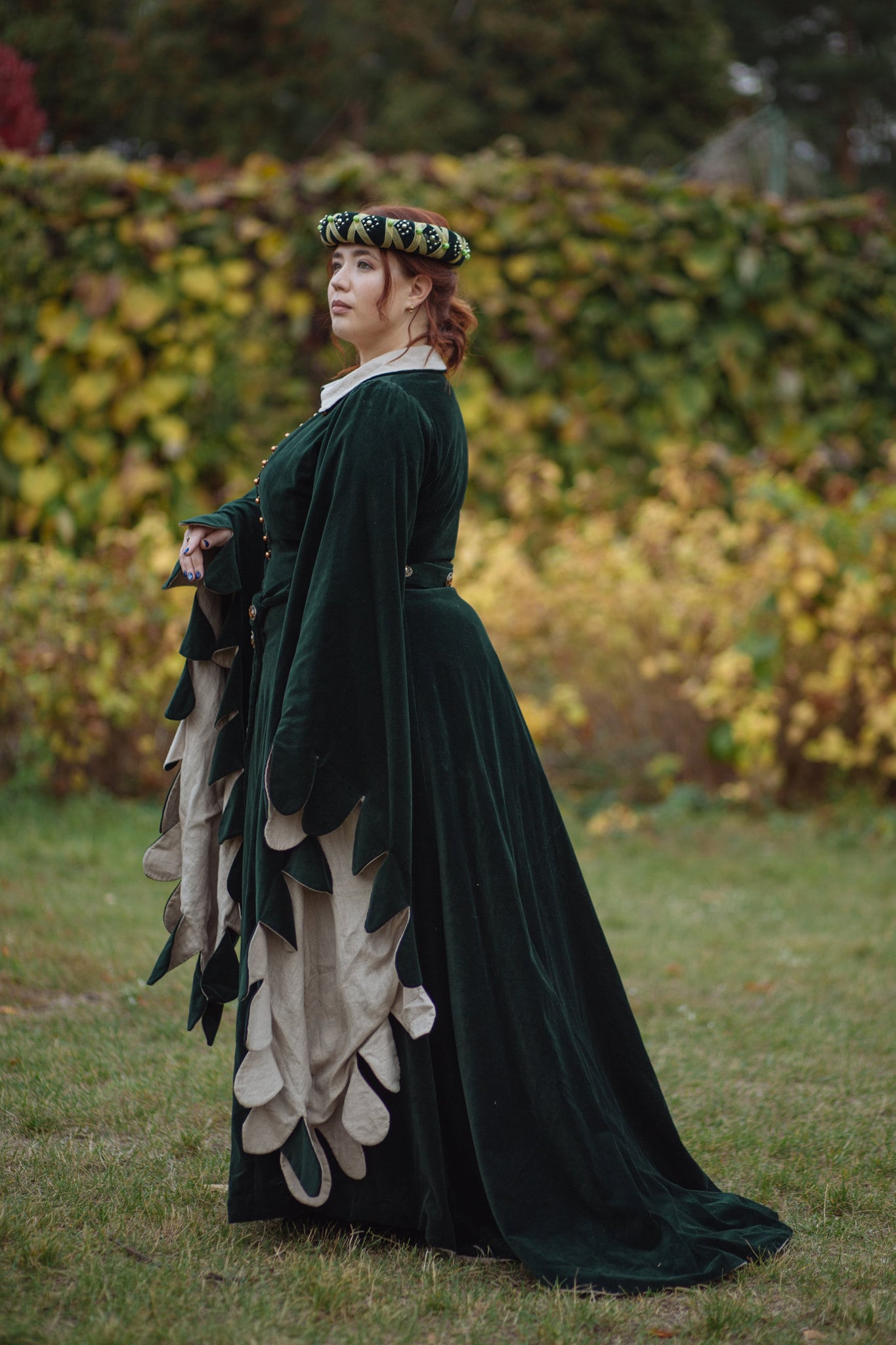 Medieval velvet houppelande luxury medieval coat long sleeve | Etsy