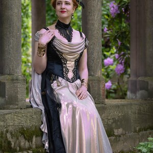 Solar Eclipse Dress, Gothic Elven Wedding Dress, LARP Costume, Ren ...