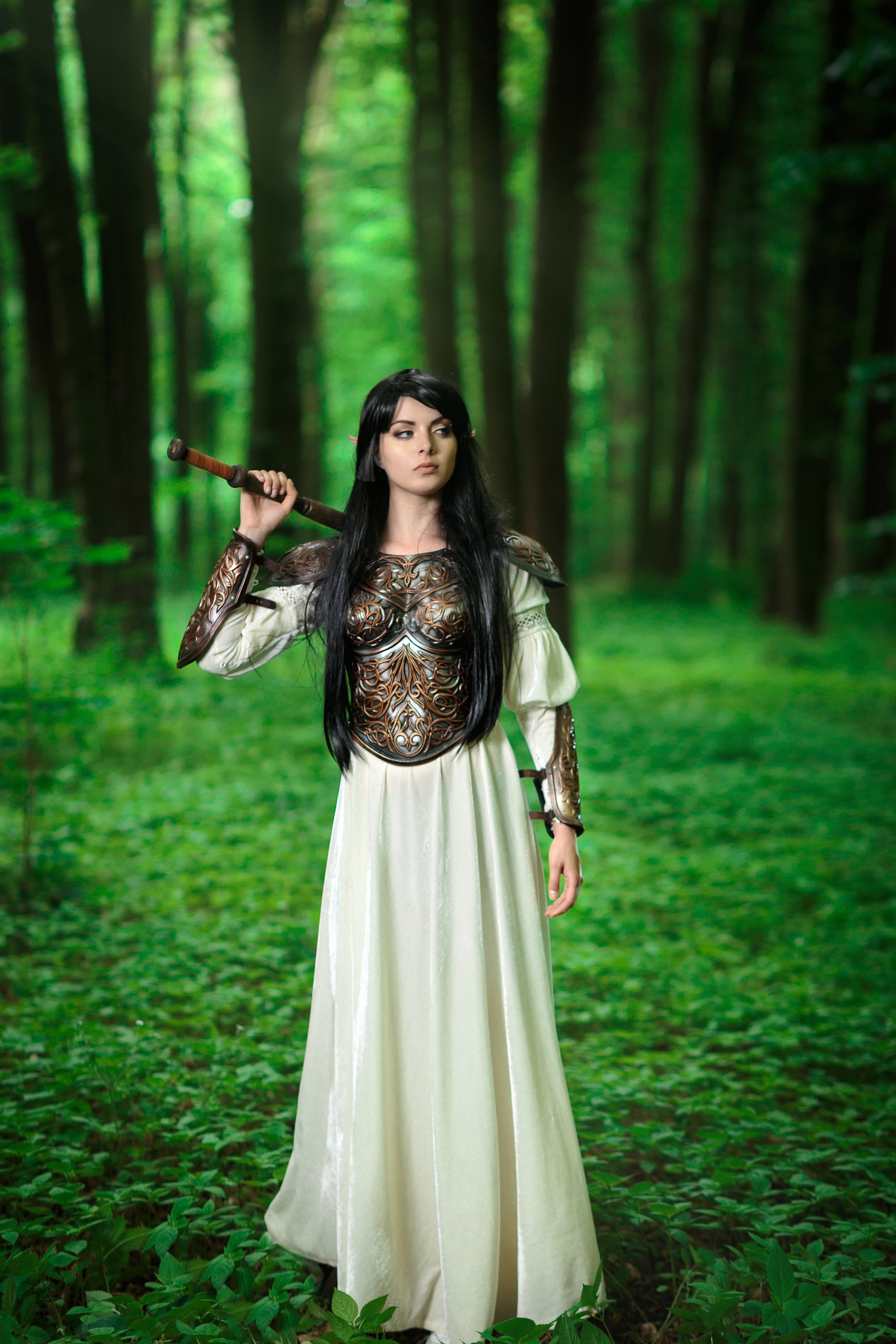 Robe renaissance en velours ivoire robe LARP foire de la | Etsy