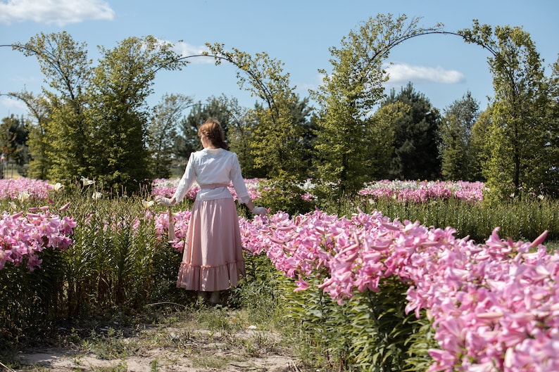 Edwardian Style Costume Cottage Core Prairie Dress Cotton - Etsy