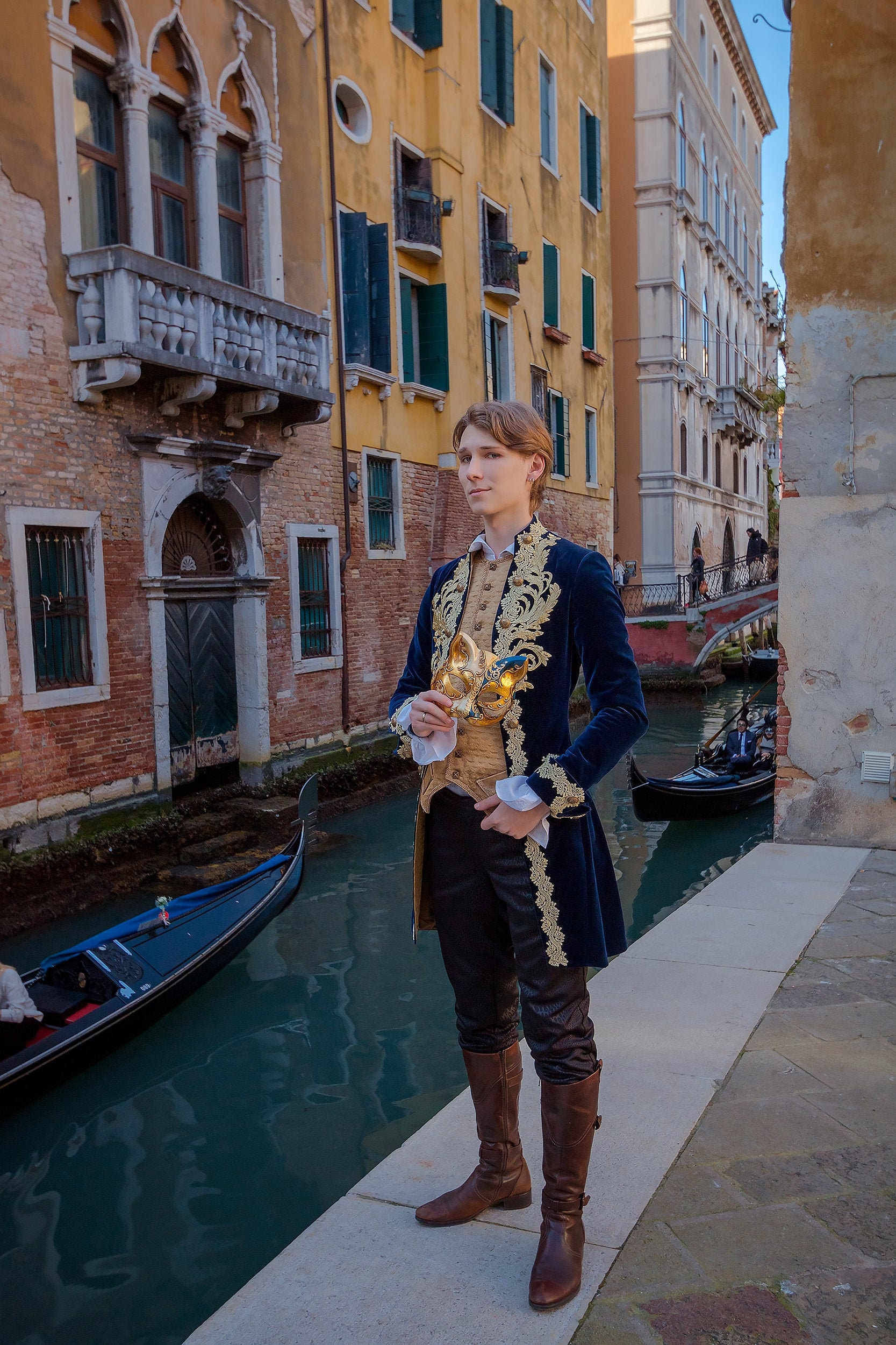 Men Rococo costume Velvet justaucorps jacquard vest satin | Etsy