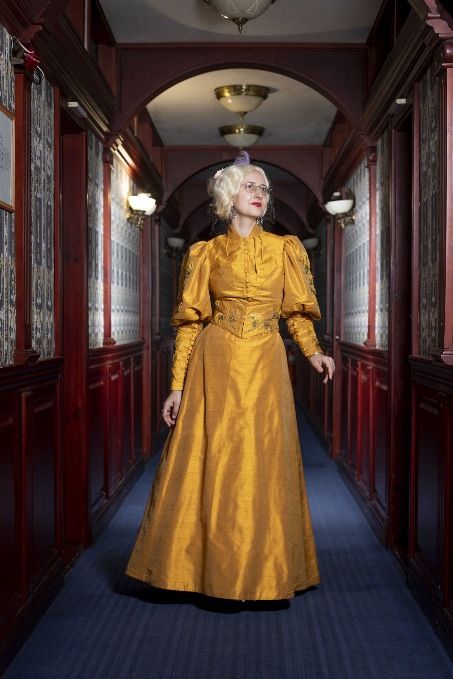 Crimson Peak Silk Edwardian Dress, Historical Costume, Edith Cushing's ...